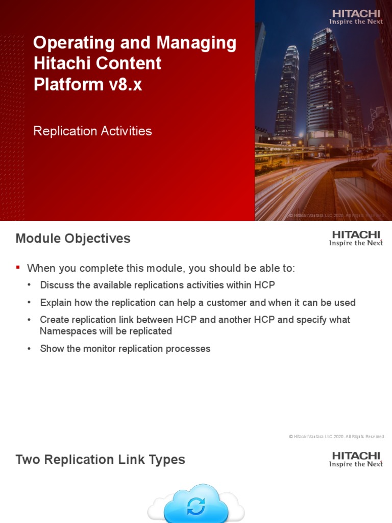HCP Replication Activities v4-0 | PDF | Load Balancing (Computing ...