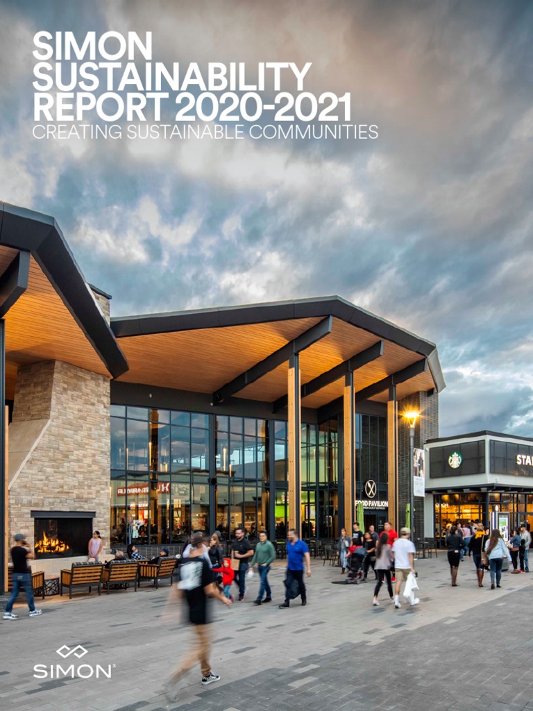 Simon Sustainability Report 2020-2021 | PDF | Sustainability | Retail