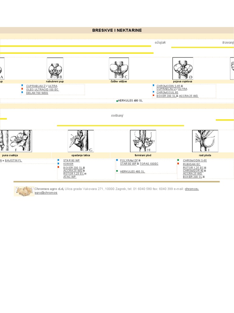 Program Zaštite Breskve | PDF