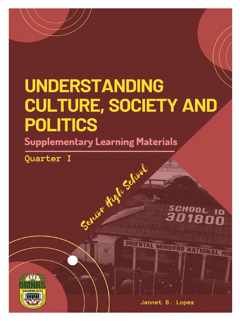Quarter 1 SLM UCSP 3 | PDF | Socialization | Sociology