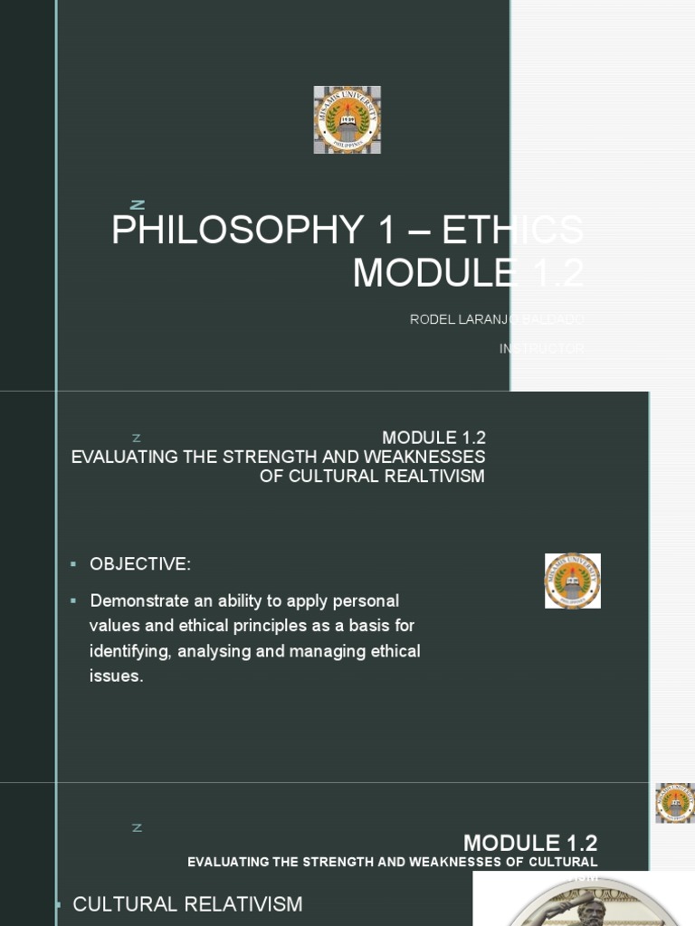 Ethics 1.2 (Option) | PDF | Relativism | Objectivity (Philosophy)