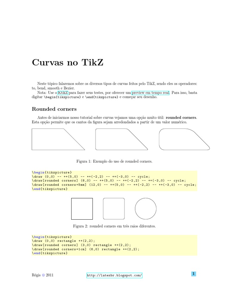 Curvas No Tikz | PDF | Curvatura | Curva