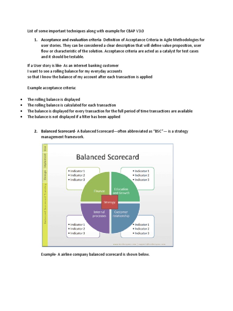 Key Techniques for CBAP V3.0 Explained | PDF | Conceptual Model | Use Case
