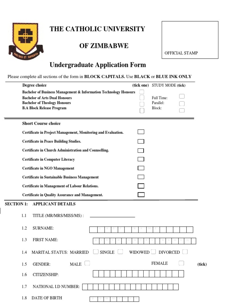 Short Course Form | PDF | Educational Stages | Qualifications