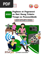 Pagbasa at Pagsusuri... Q3 Module 2 | PDF
