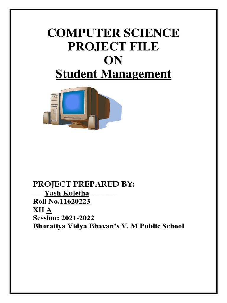 CS Project Updated1 | PDF | Databases | Information Retrieval