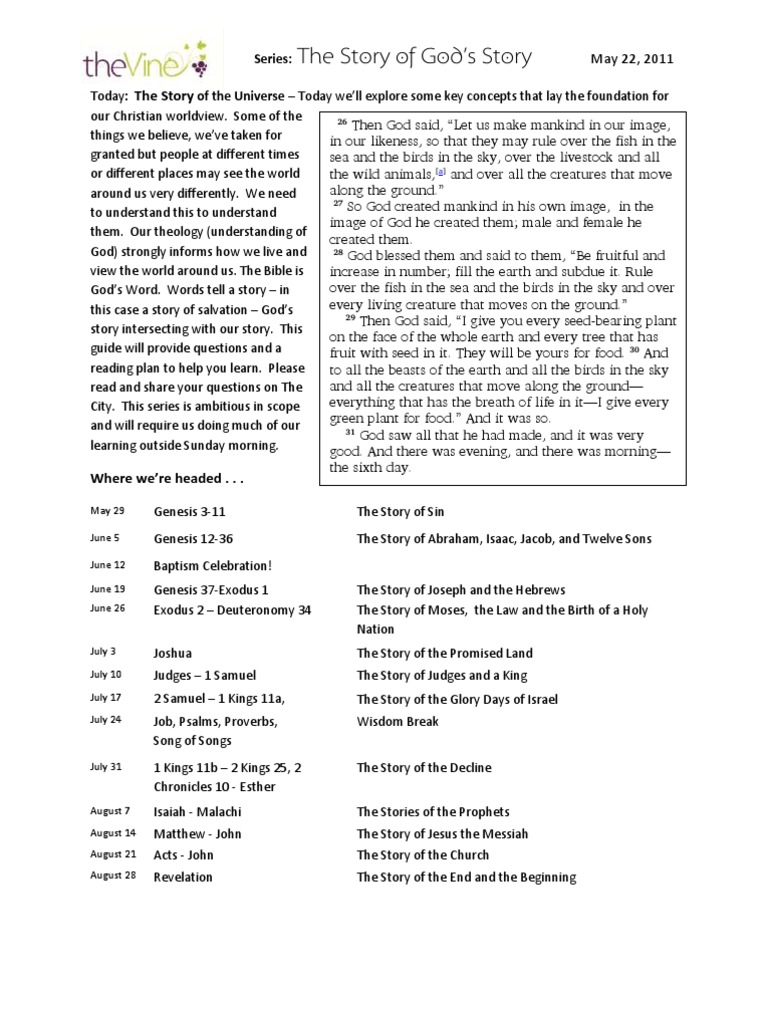 Week 2 - The Story of The Universe | PDF | Book Of Genesis | Genesis ...