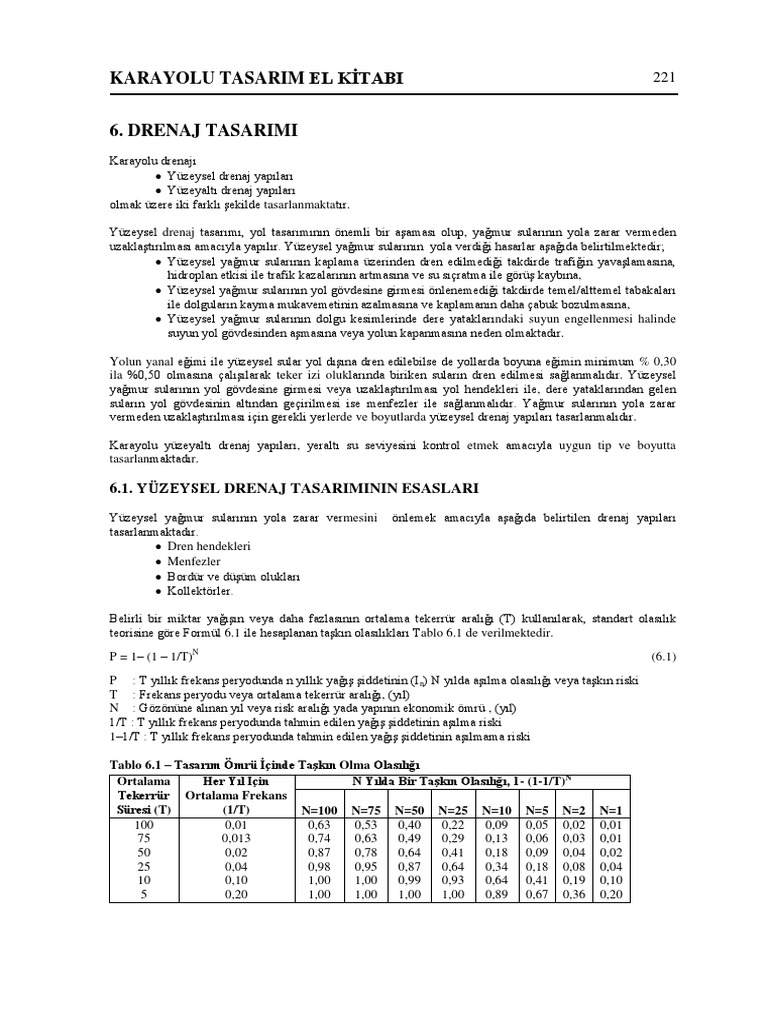 6.drenaj Tasarimi | PDF