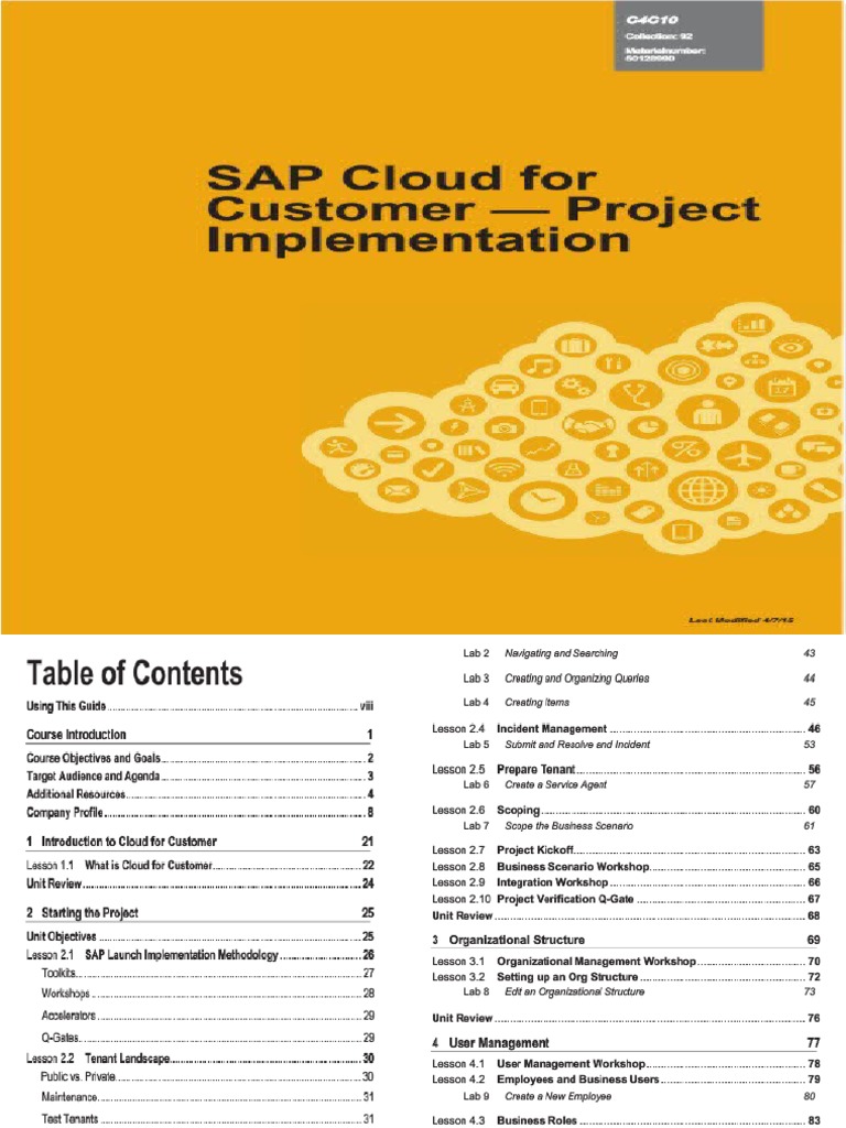 C4C Project Implementation | PDF