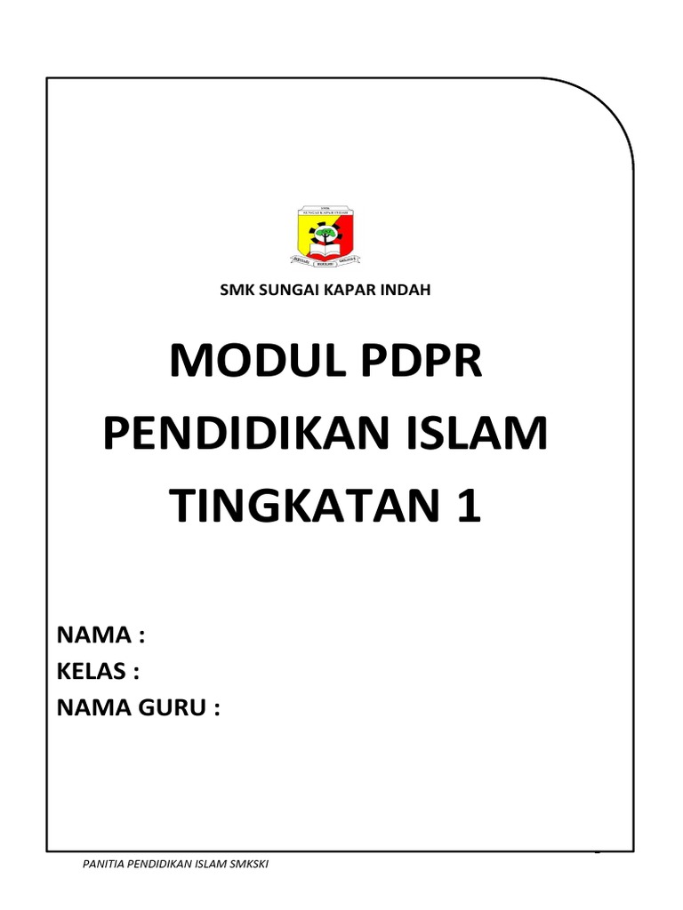 Modul PDPR Tingkatan 1 | PDF