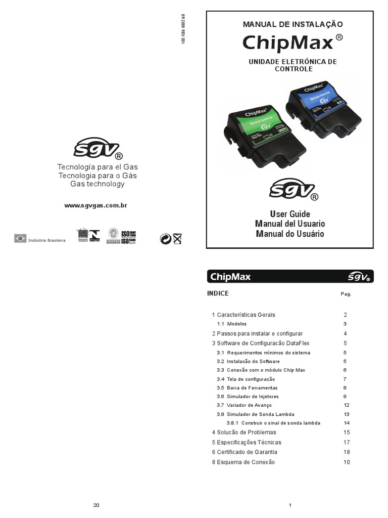 Manual CHIPMAX PT 080207 | PDF | Injeção eletrônica | Programas