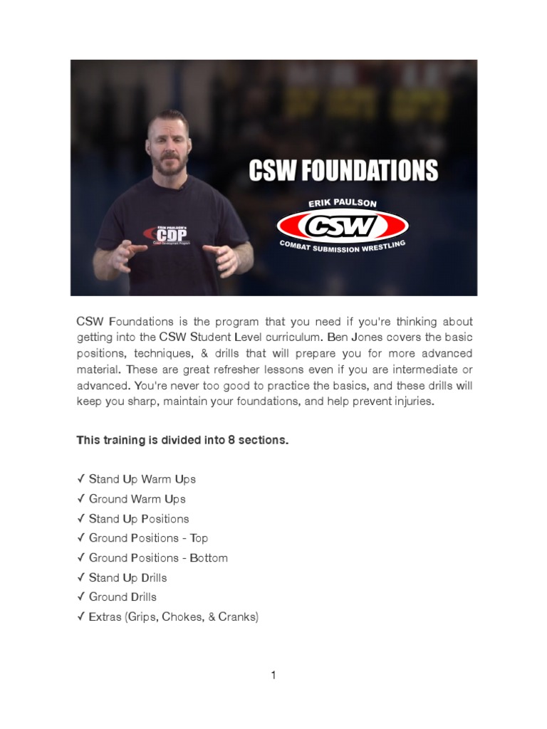 CSW Foundations Manual | PDF | Foot