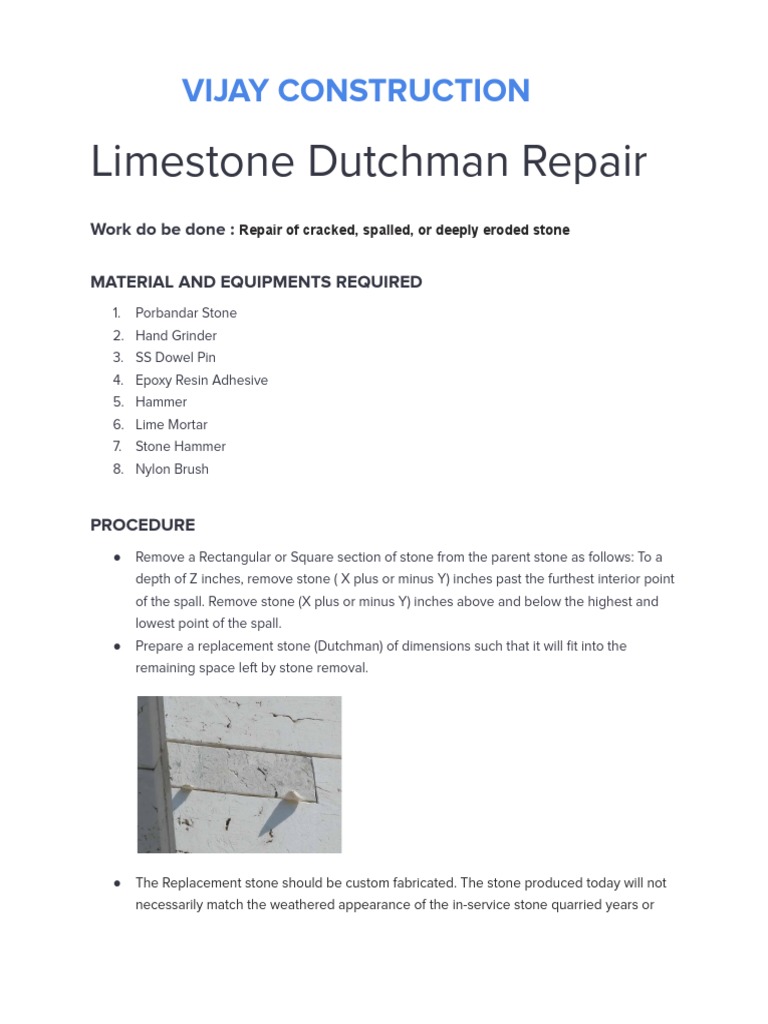 Dutchman Repair | PDF