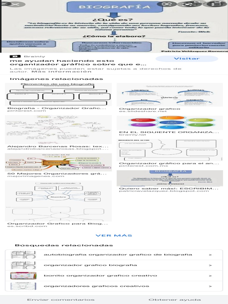 Organizador Grafico Funcion de La Biografia - Búsqueda de Google | PDF ...