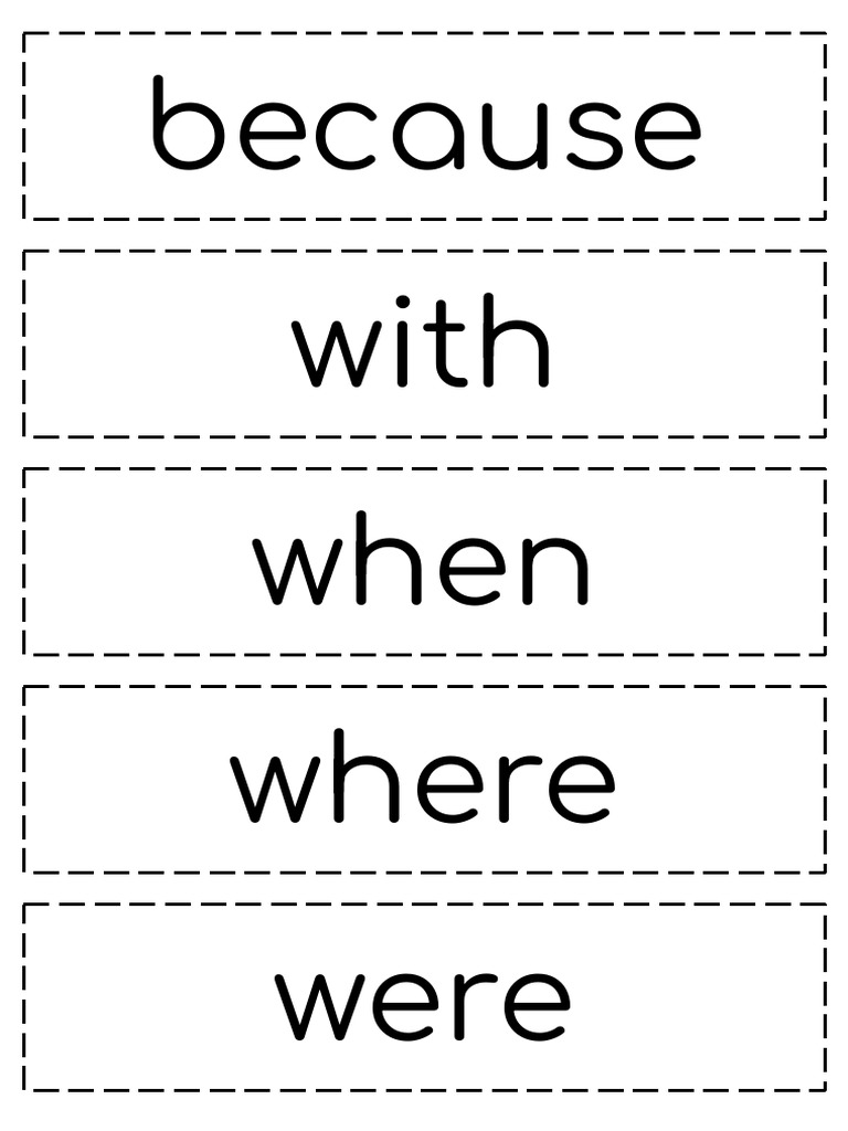 G1 - Sight Words | PDF