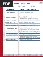 Lower Primary Time Table | PDF | Cognition | Learning