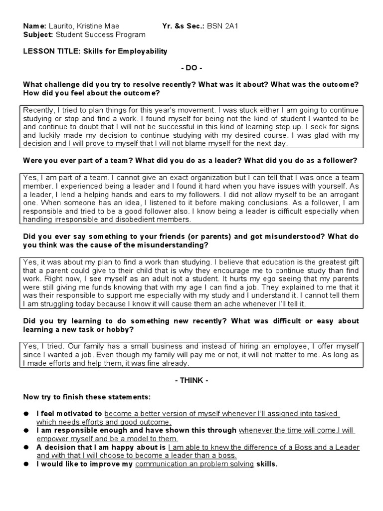 Developing Leadership Skills through Self-Reflection | PDF | Cognitive ...