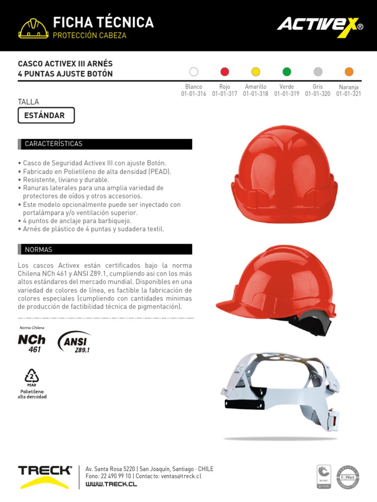Ficha Técnica Casco | PDF