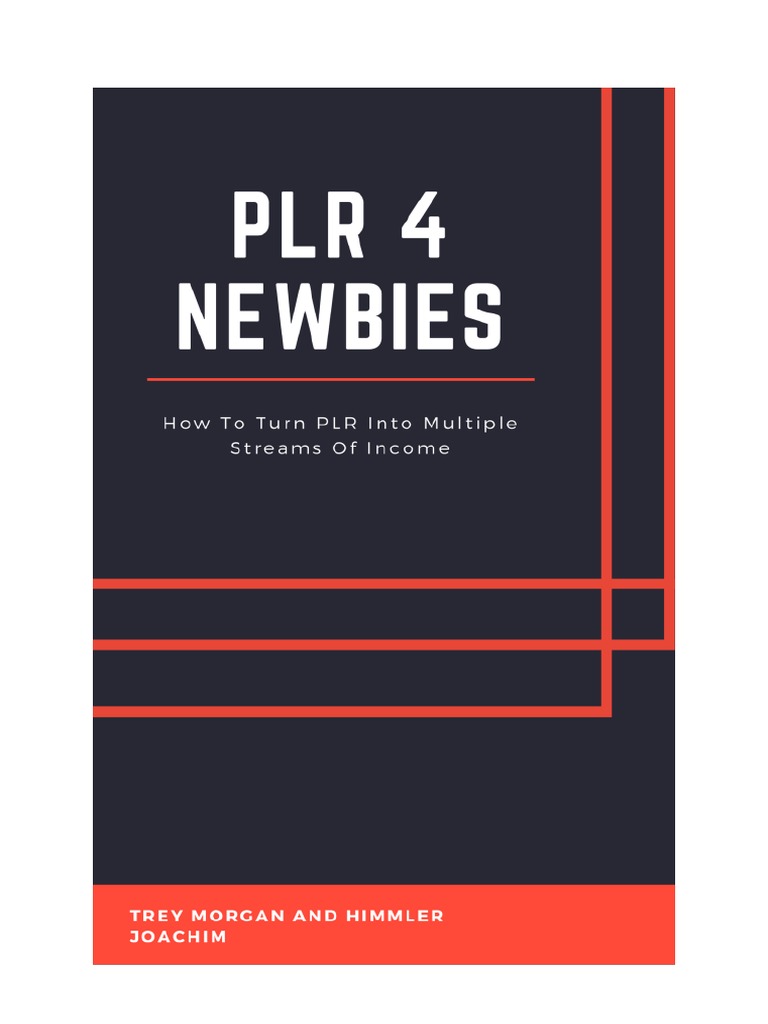 PLR 4 Newbies | PDF | Affiliate Marketing | Search Engine Optimization