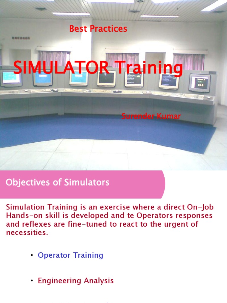 Best Practices of Simulator Training | PDF | Simulation | Boiler