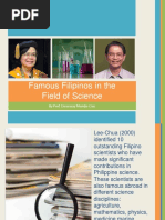 20 Filipino Scientist and Their Contributions | PDF | Science & Mathematics