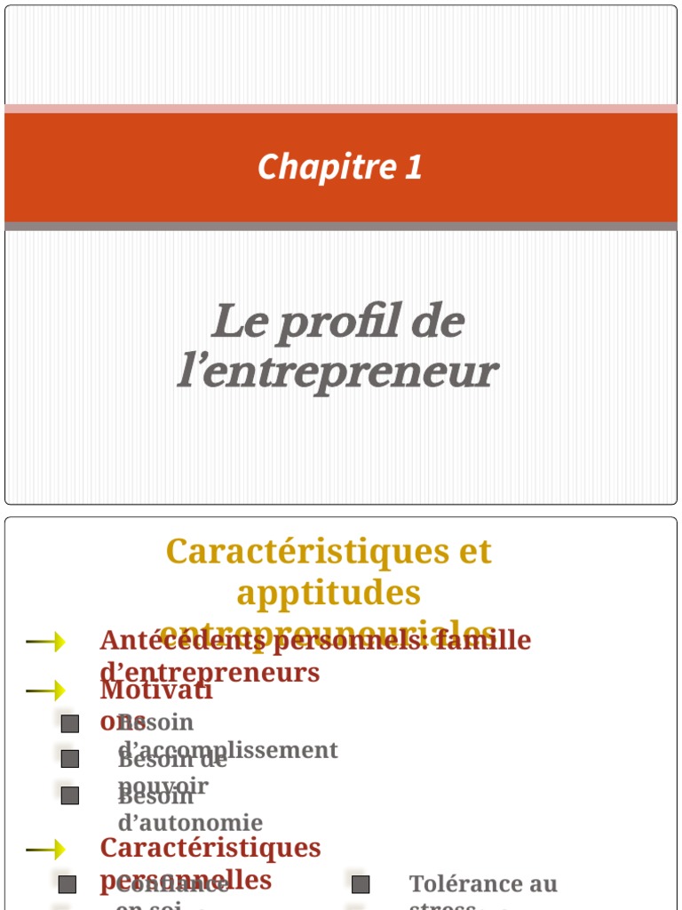 L'ENTREPRENEUR | PDF | Entrepreneuriat | Autonomie