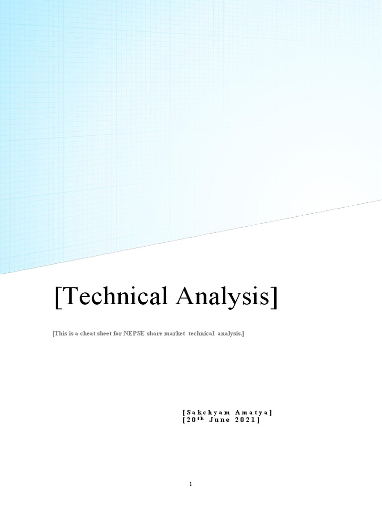Technical Analysis Cheat Sheet | PDF | Market Trend | Financial Markets