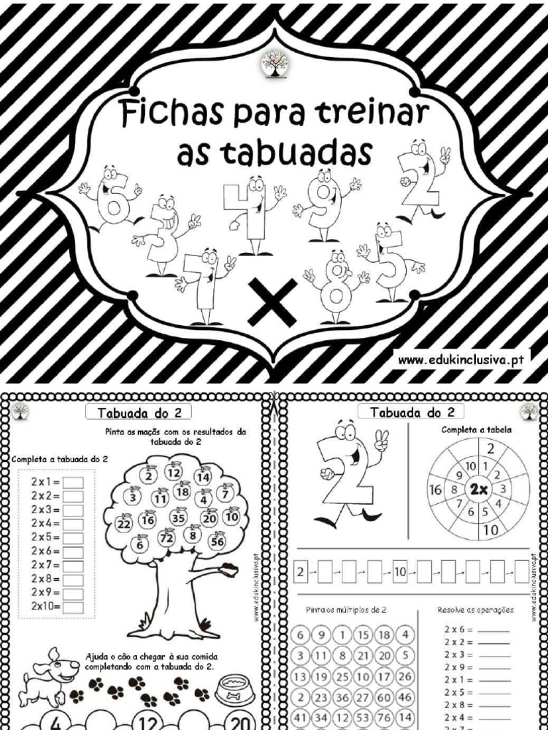 Fichas Treinar Tabuadas | PDF