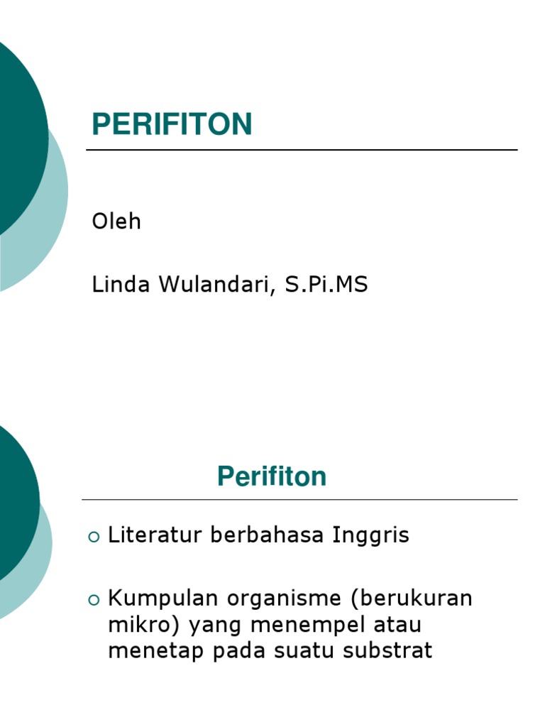 Perifiton: Jenis, Faktor, dan Teknik Sampling | PDF