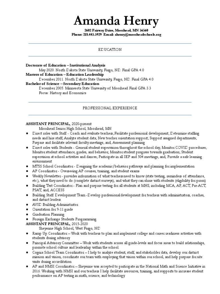 Henry - Resume 2021 | PDF | Cognition
