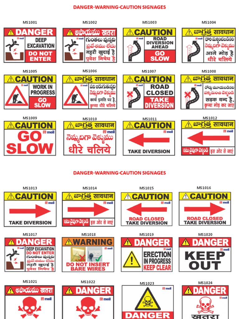 Safety Signage and Posters Catalogue | PDF