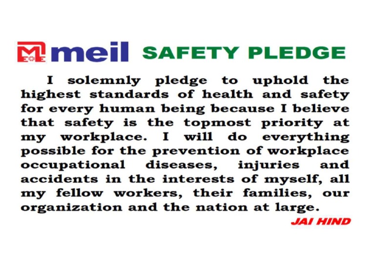 Safety Pledge | PDF