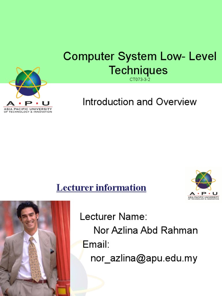 APU - CSLLT - 0 - Module Introduction | PDF | Learning | Assembly Language