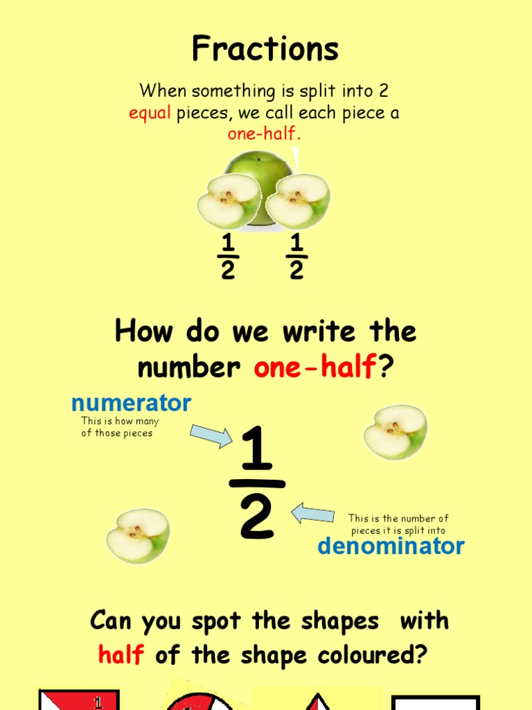 Grade 1 Fraction | Download Free PDF | Elementary Mathematics | Mathematics