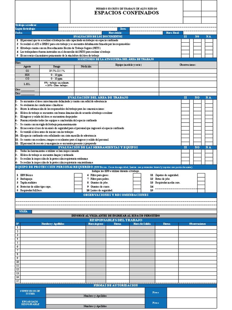 Petar Espacios Confinados | PDF Petar Espacios Confinados | PDF