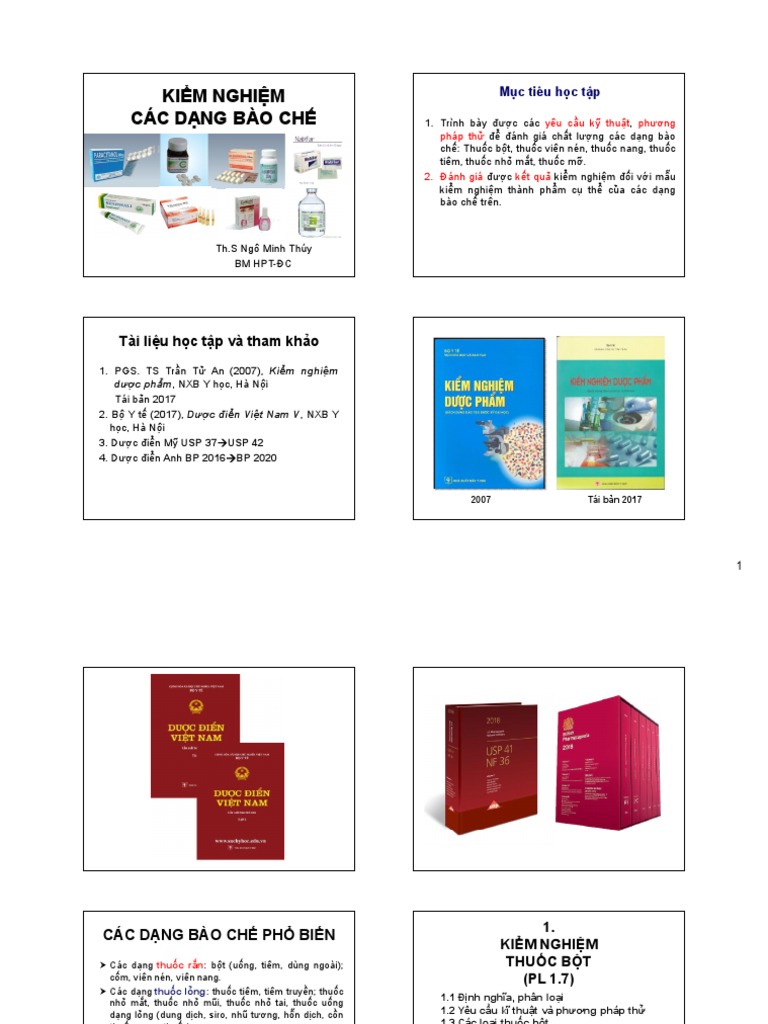 5. KN các dạng bào chế N,O,P- K73-2021-Thầy Thúy | PDF