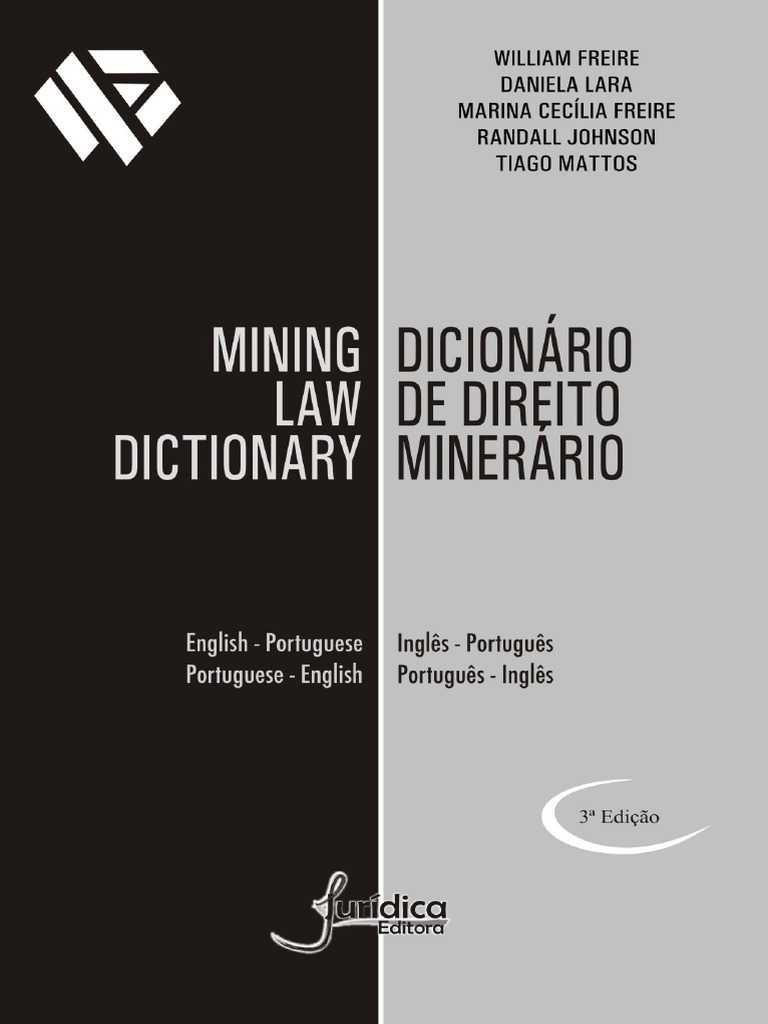 Mining Law Dictionary - Dicionario de Direito Minerario - Ebook | PDF ...