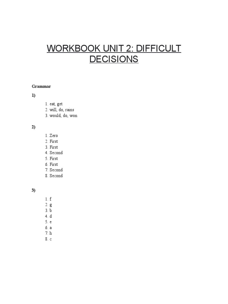 Unit 2 - Workbook | PDF | Language Arts & Discipline