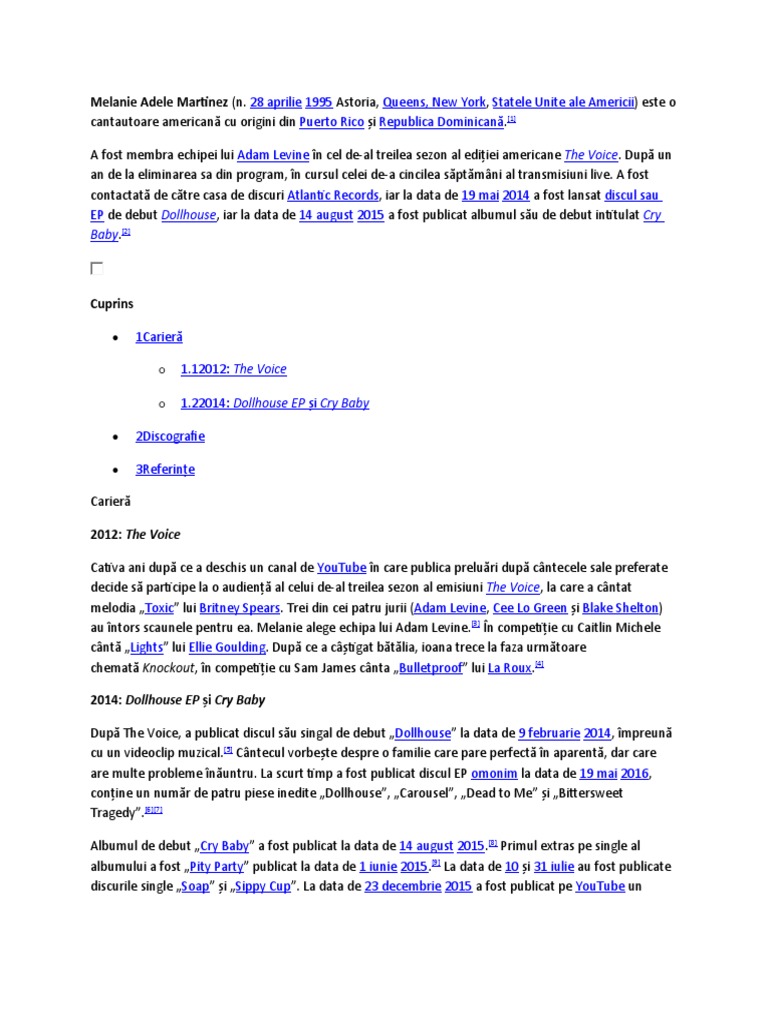 Melanie Adele Martinez | PDF