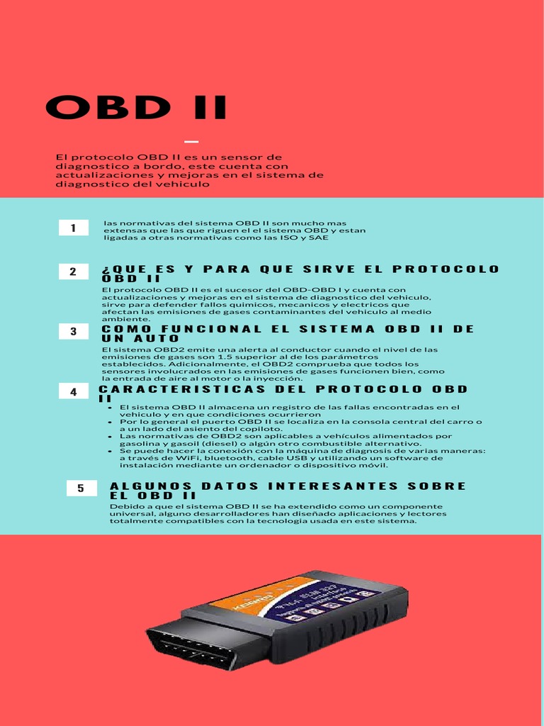 Protocolo OBD II: Normativas y Función | PDF