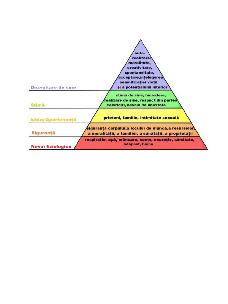 Piramida Lui Maslow | PDF