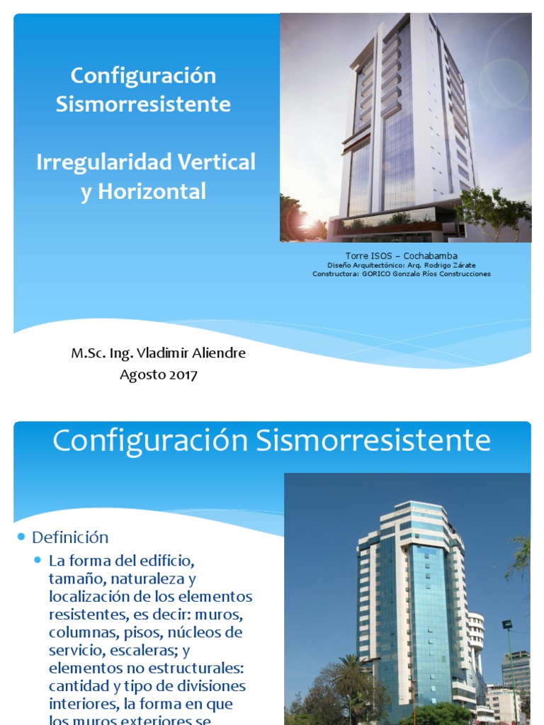 Irregularidades Estructurales en Edificios | PDF | Rigidez | Mecánica