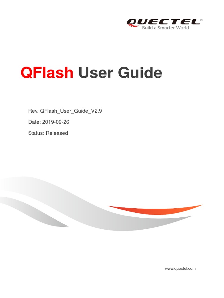 Quectel QFlash User Guide V2.9 | PDF | Adobe Flash | Computer File