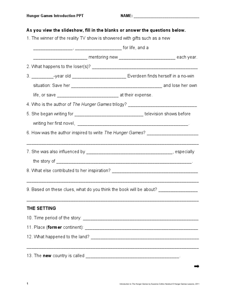 As You View The Slideshow, Fill in The Blanks or Answer The Questions ...