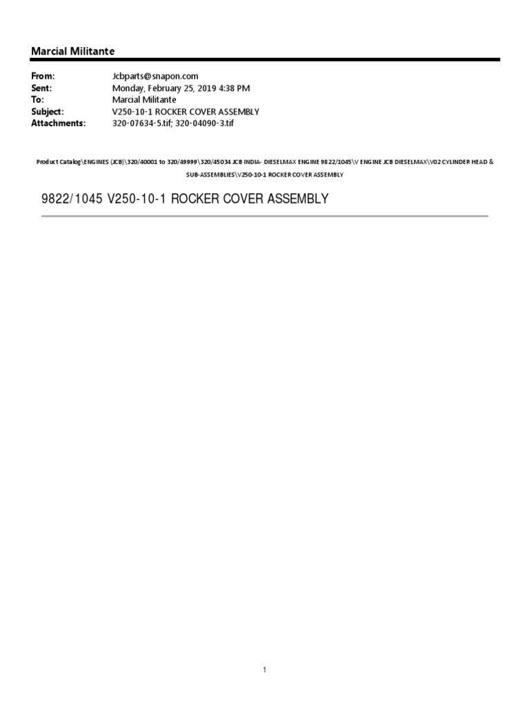 Rocker Cover Assembly | PDF