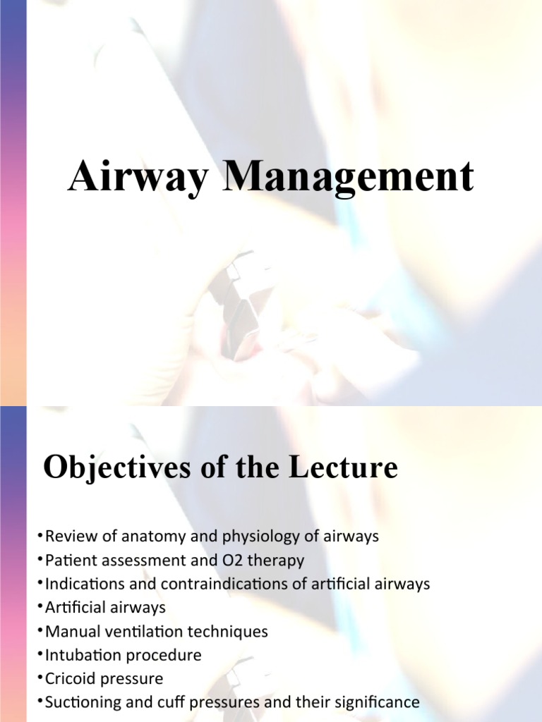 Airway Management | PDF | Respiratory Tract | Medicine