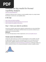 Interpret The Key Results For Normal Capability Six Pack | PDF | Normal ...