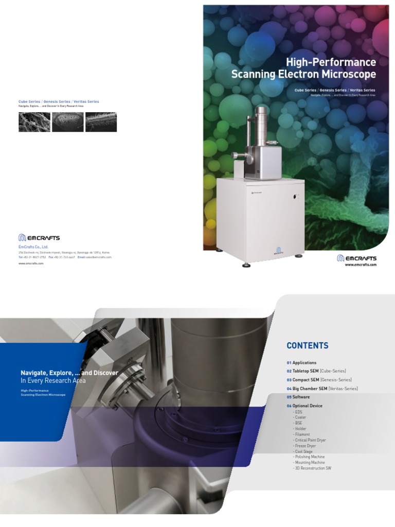 EmCrafts Brochure 2017 | PDF | Scanning Electron Microscope | Electron ...