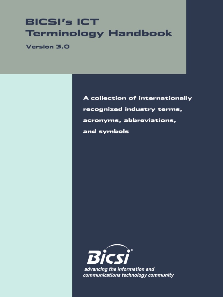 Ict Handbook v3 0 | PDF | Computer Network | International System Of Units