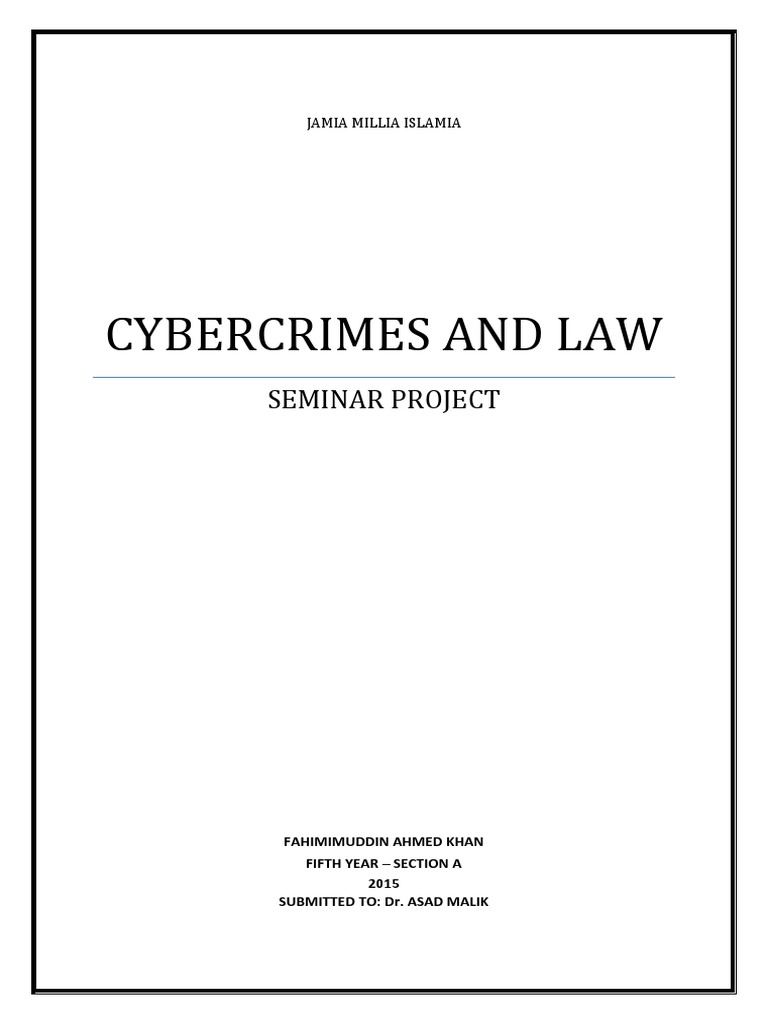 Cyber Crime and Law | PDF | Cybercrime | Cyberspace